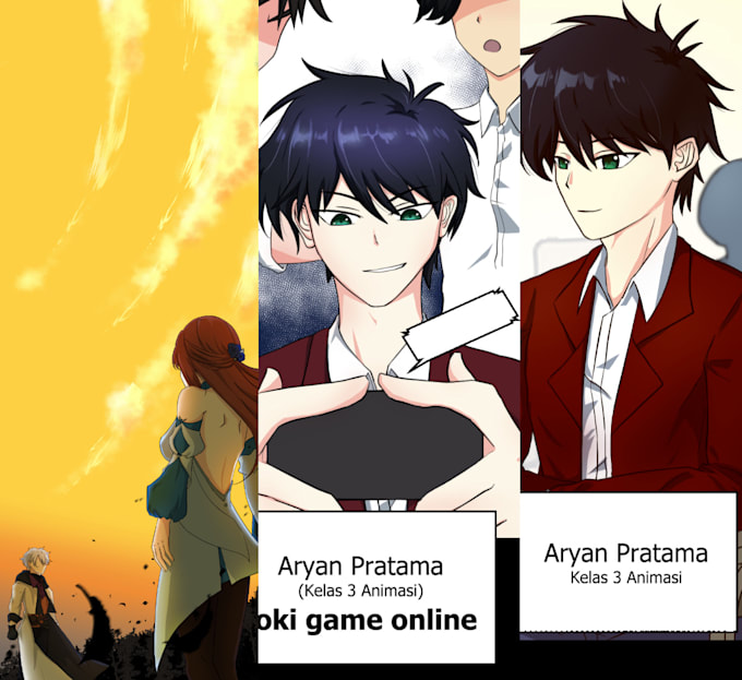 Draw webtoon and novel illustrations professionally for you by Asfa_zeyanart | Fiverr