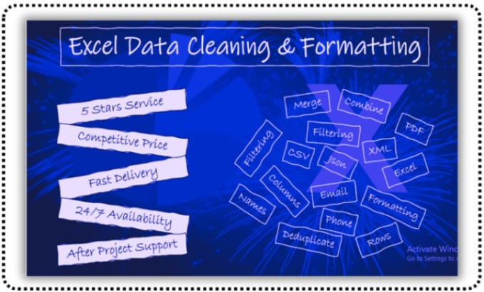 Do data cleaning , editing and sorting and formatting work by Md_nouman786 | Fiverr