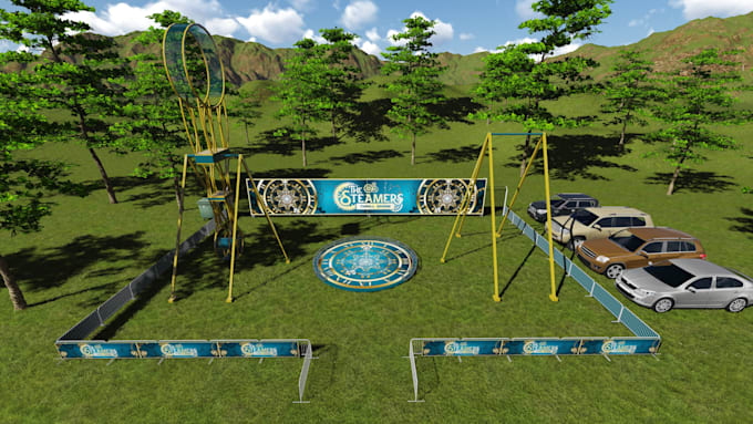 Make 3d layout design for your event project by Abadan_project | Fiverr