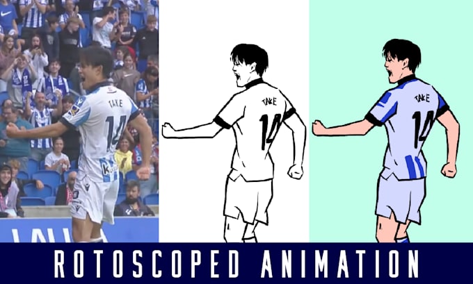 Create an awesome monochrome rotoscope animation by Ilhamkholfi | Fiverr