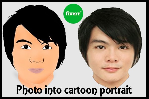 Make for your illustrious realistic style cartoon portrait by ...