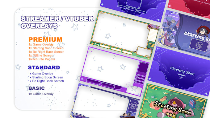 Design visual identity for your stream by Anginsahara | Fiverr