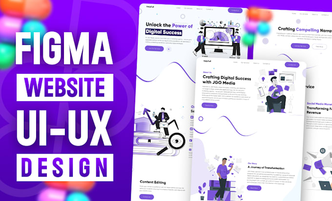 Create responsive figma website ui ux, website design figma by ...