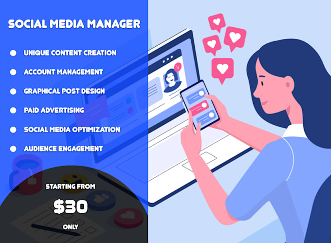 Do social media content creation and social media account management by ...