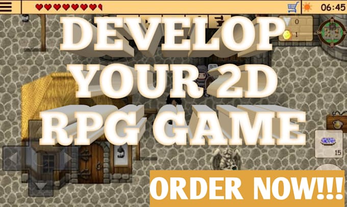 Develop your 2d rpg game in unity by Emmilex01n | Fiverr