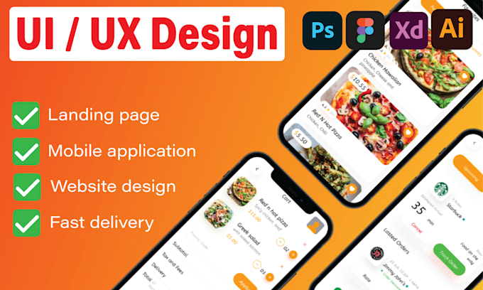 Design responsive mobile app ui ux or webdesign with figma by Ui_uxtabib | Fiverr
