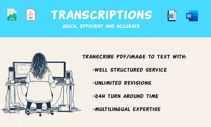 Manually transcribe pdf or image to text in less than a day by Yuki ...