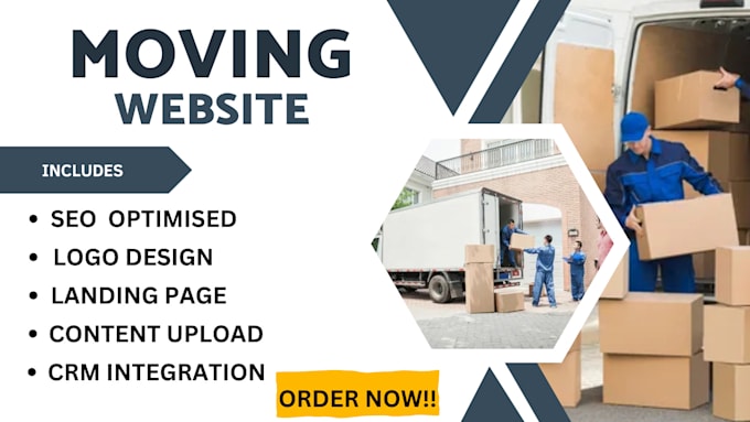 Design moving website moving relocation website cargo moving website by ...