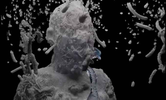 3d liquid simulation water animation, fluid effect 3d vfx liquid ...