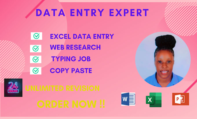 Provide fast accurate data entry, copy paste and typing work by Kacesmith | Fiverr