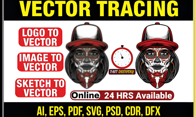 Perfectly trace logo or image in vector by Saim_graphic05 | Fiverr