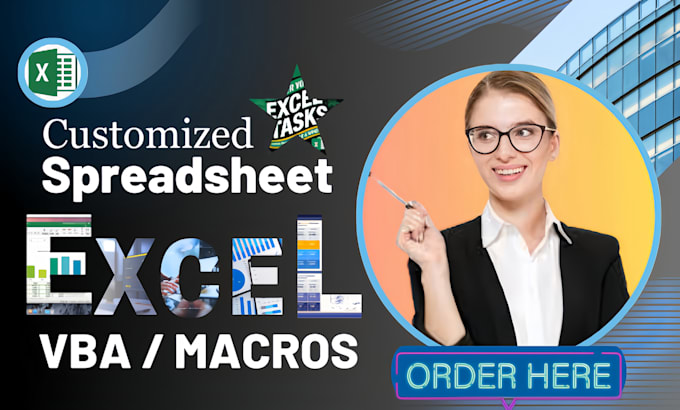 Create Custom Excel Spreadsheets Charts Pivot Tables Macros And Dashboards By Excelvba01