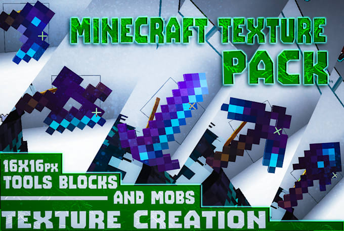 Create minecraft texture pack or resource pack in 16x16px by Nmrockreation | Fiverr