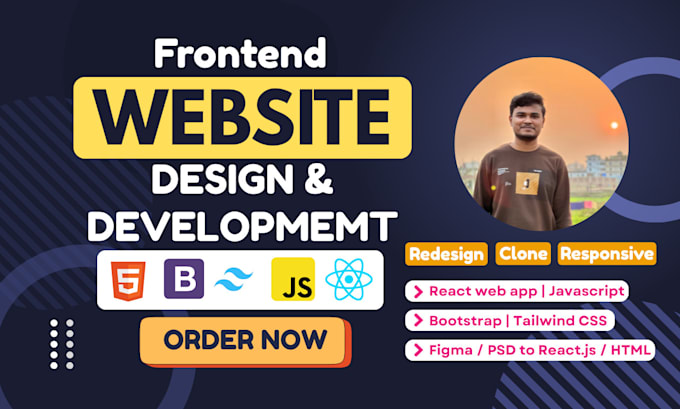 Develop a responsive website for you as frontend web coder using react by Akas_datta | Fiverr