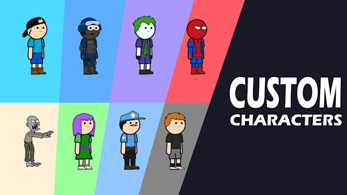 Create custom stick figure version character animations by Ryant92 | Fiverr