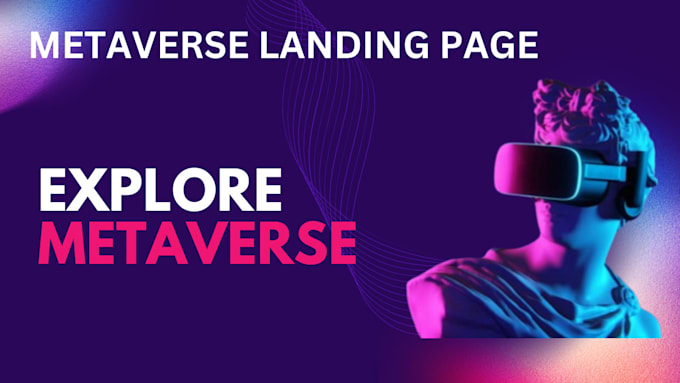 Design a stunning metaverse landing page, nft website, nft landing page ...