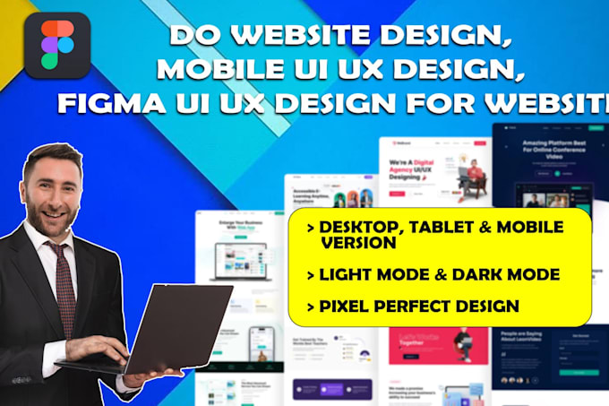 Do website design, mobile ui ux design, figma ui ux design for website by Dazzle_webs | Fiverr