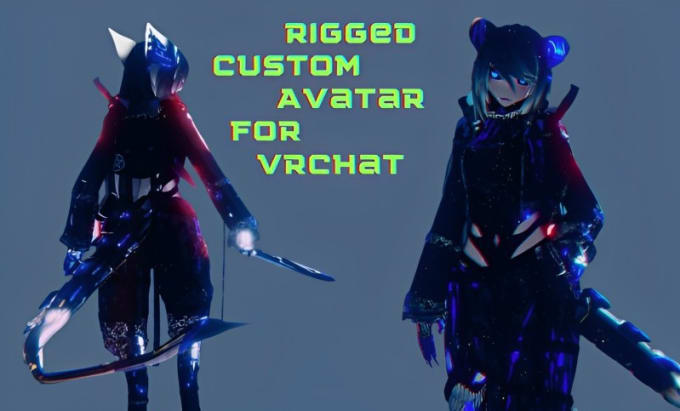 Make rigged custom vrchat avatar, vr character, 3d model, nsfw vr ...