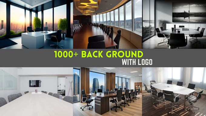 Design google meet and zoom virtual backgrounds with logo by ...