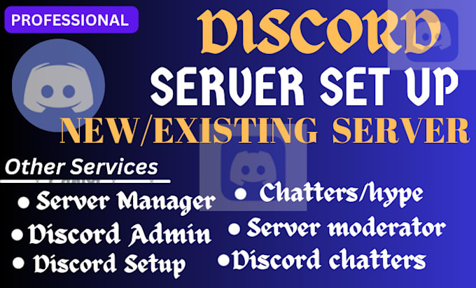 Be your discord server manager admin moderator and collab manager by ...