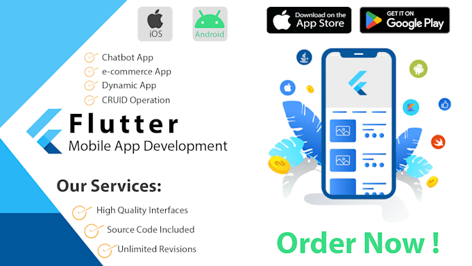 Do your flutter android and ios mobile app or flutter ui by Alijank17 ...