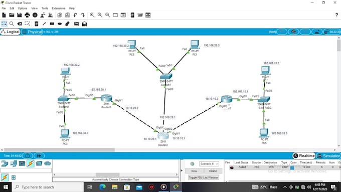 Do networking ccna cisco packet tracer projects, labs in cisco packet tracer by Webs_expert1 ...