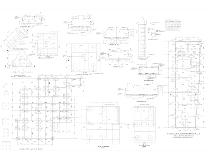 Create 2d structural drawing by Sscadexpert | Fiverr