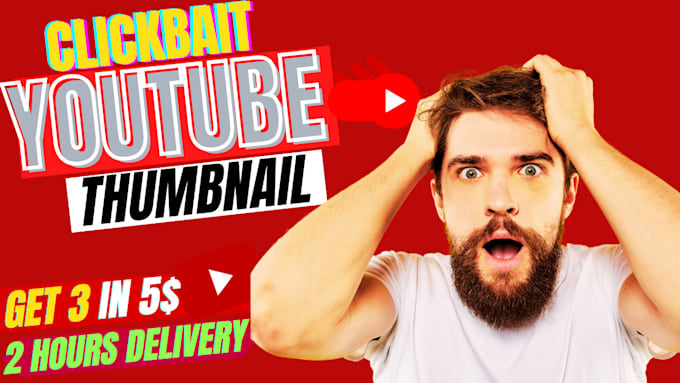 Design professional attractive youtube thumbnail 3 hours by Rafihassan99 | Fiverr