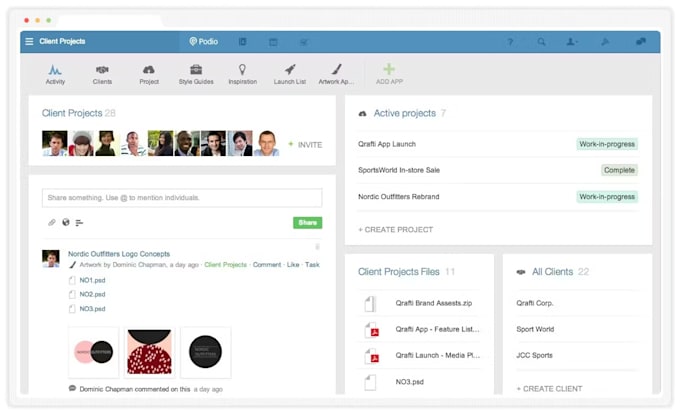 Create crm podio system for property developers, contractors by ...