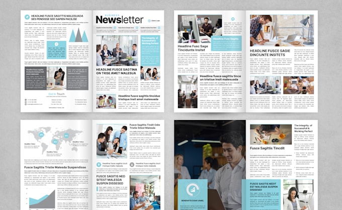 Design newsletter print ready layout, proposal and magazine layout by ...