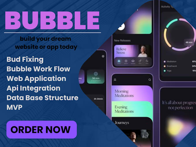 Design bubble app bubble mvp bubbleio web app bug fixing by Thomas_steffo | Fiverr
