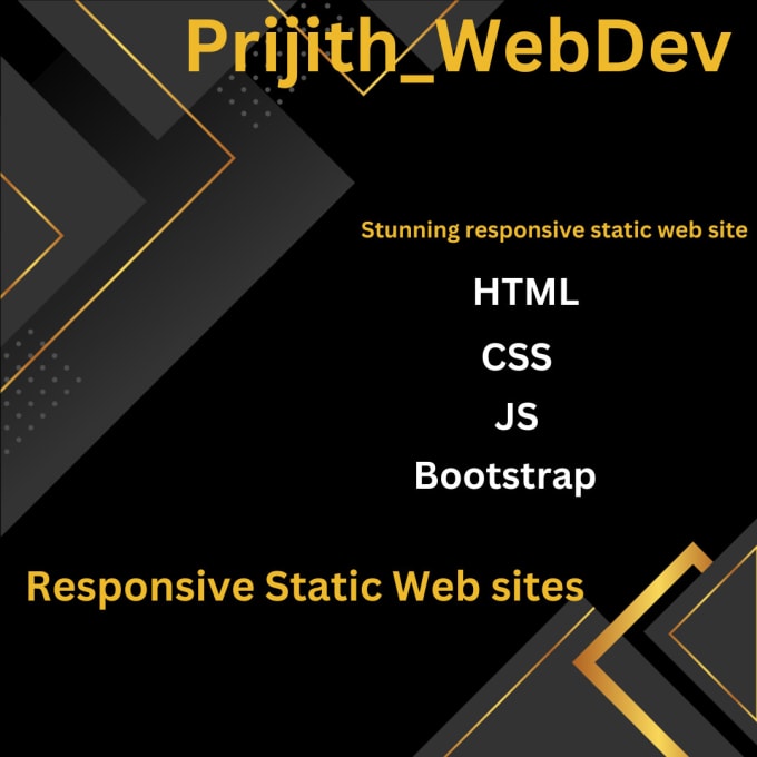 Create responsive static and full stack websites by Prijith_webdev | Fiverr Create responsive static and full stack websites by Prijith_webdev | Fiverr