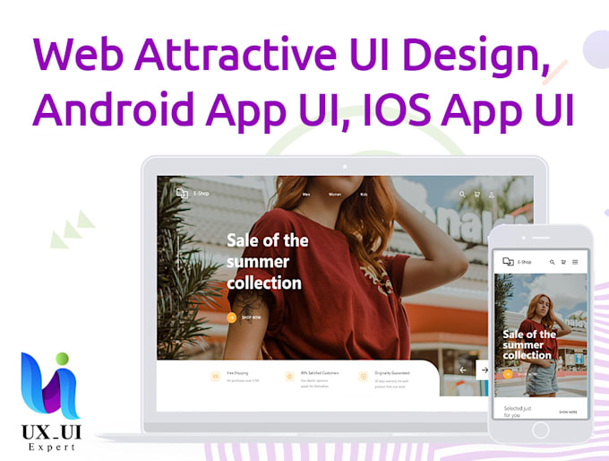 Do android app ui, ios app ui, web app ui design by Efaida | Fiverr