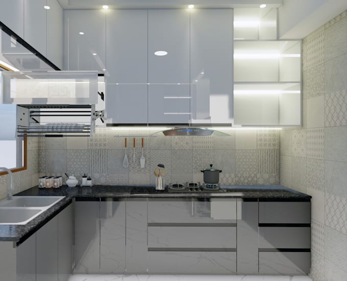 Design and realistic render of your interior spaces by Shnafissss | Fiverr