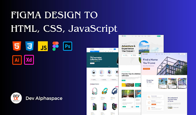 Precisely Convert Figma To Html Css Javascript Reactjs By Devalphaspace Fiverr