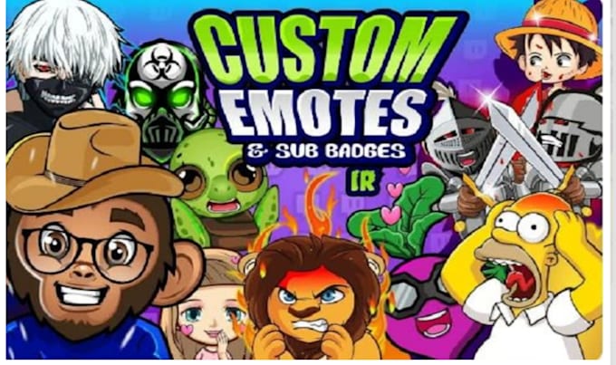 Create custom kick, youtube, twitch emotes, discord emoji, and sub ...
