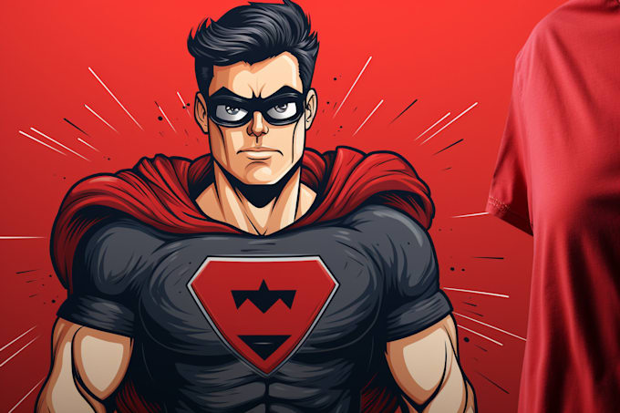 Draw custom super hero character illustration by Vuladger | Fiverr