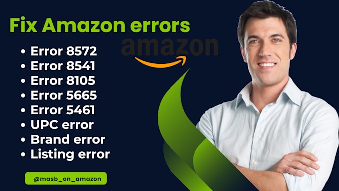 Fix all amazon listing errors, listing error 8572 by Masb_on_amazon ...
