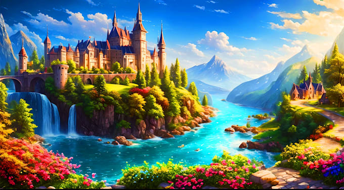 Make your fantasy map illustration for you by Skustrun | Fiverr