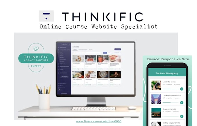 Setup, design, and customize your thinkific online course website by ...