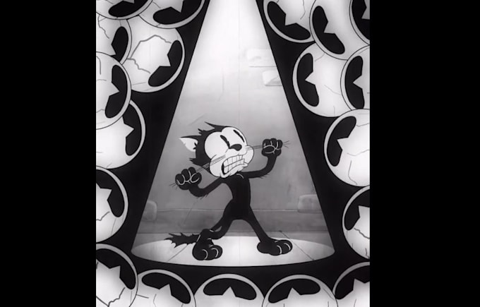 Do vintage retro cartoon character, rubber hose, 2d traditional ...