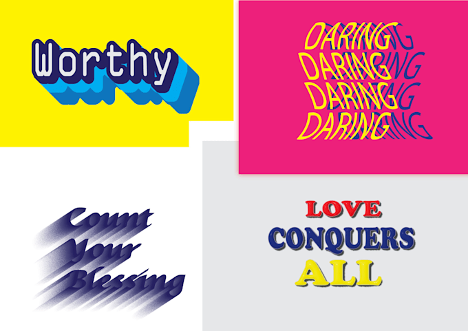 Design amazing aesthetic,inspirational typography poster and wall art ...