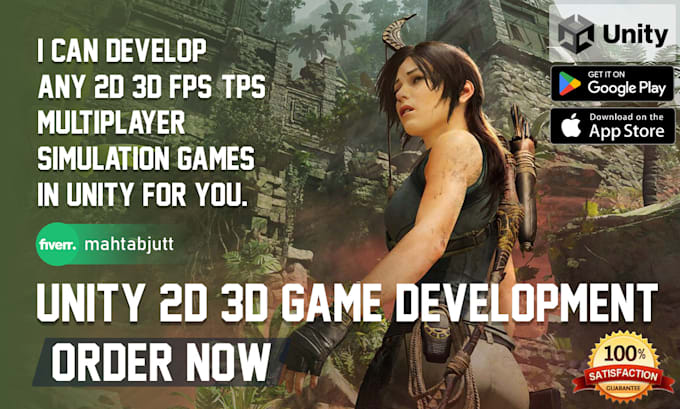 Develop game in unity for 2d 3d game development ios android by Mahtabjutt | Fiverr