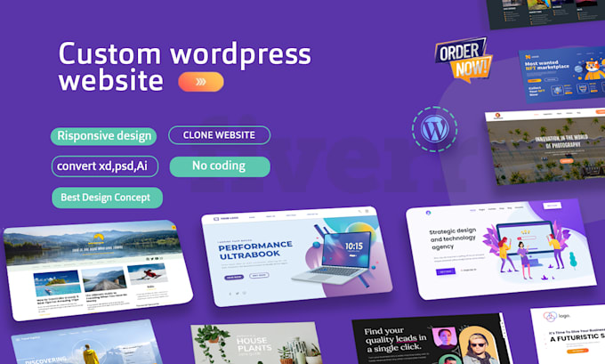 Build responsive wordpress website design, redesign by Riadhossain519 | Fiverr