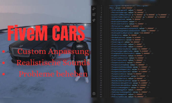 Create the best settings for your cars in fivem by Justlit_scripts | Fiverr