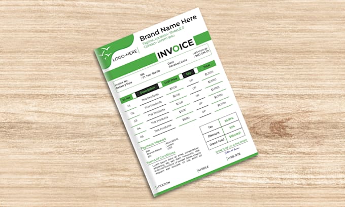 Create invoice, receipt, order form, quotation, fillable pdf, intake ...