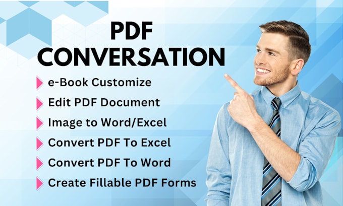 Do pdf conversion for you by Aowlad1997 | Fiverr