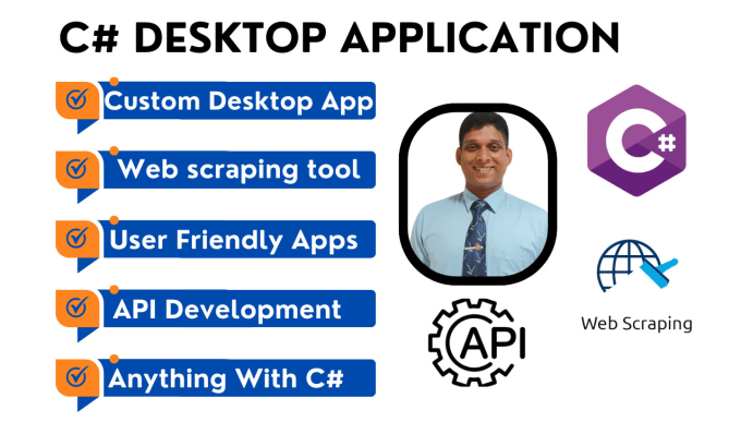 Develop desktop application for windows using c sharp by Radisha_bi ...