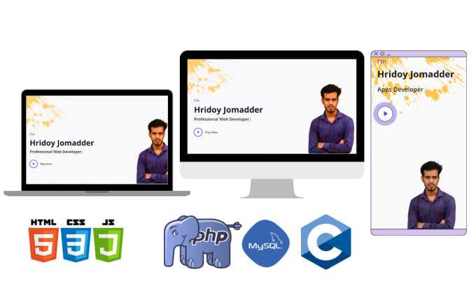Custom Coding For Website In Html Css Bootstrap Javascript By Hridoyjomadder Fiverr
