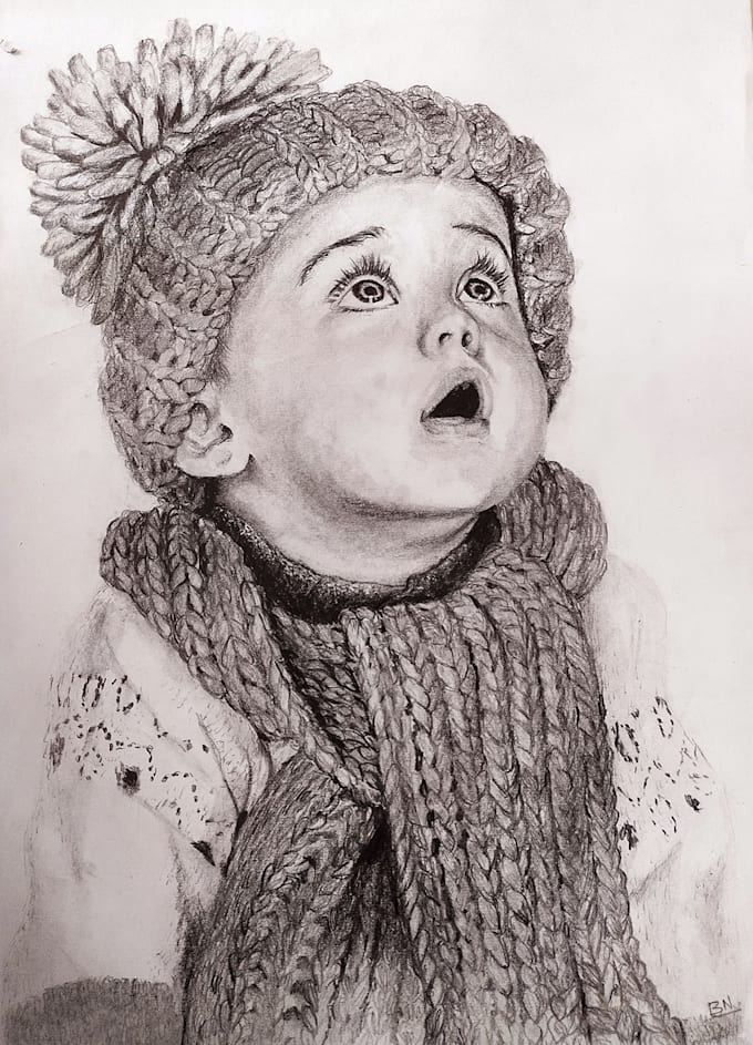 Draw awesome pencil sketch, watercolor, line art, pen sketch by ...